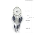Dreamcatcher Wall Hanging Gray Two Ring Wind Chime Ornament Bohemian ...