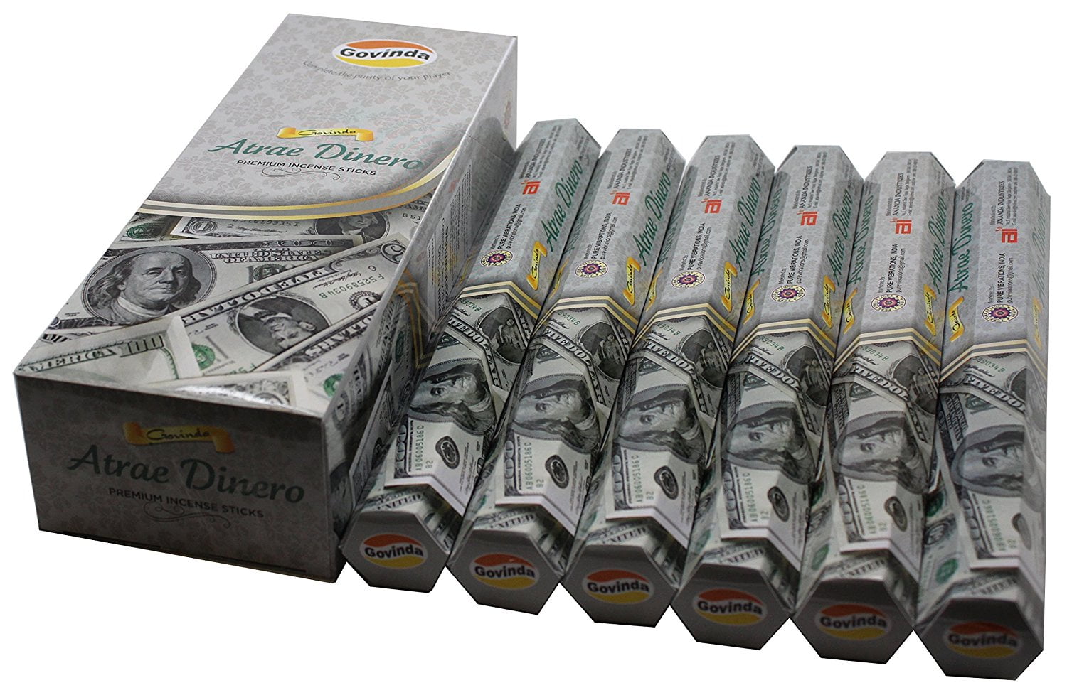 Govinda® Incense - Atrae Dinero (Attract Money) - 120 Incense Sticks ...