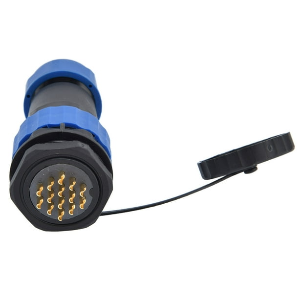 Industrial Plug Socket, Back Nut M28x1.5mm IP68 Waterproof Connector ...