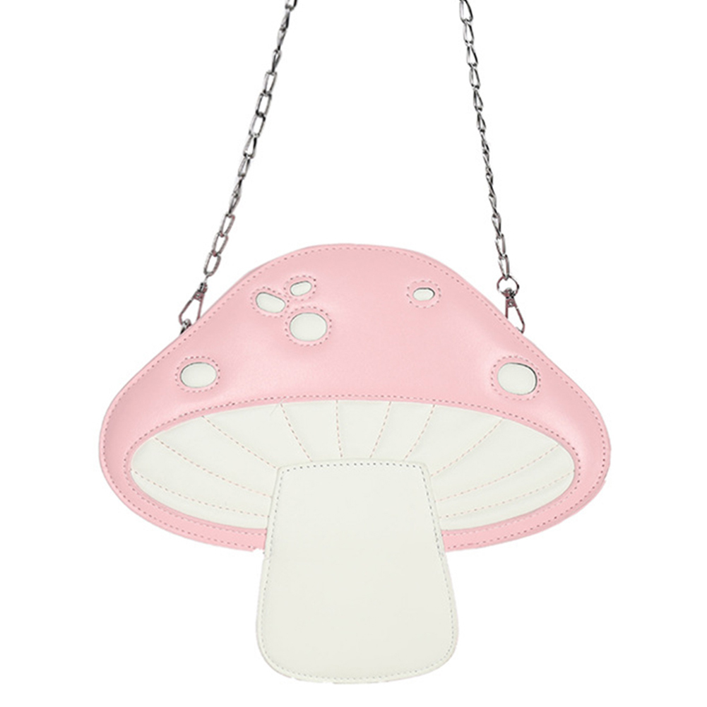 YUANHUILI Mushroom Shoulder Bag Cartoon Women Leather Chain Satchel ...