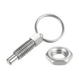 Spring Plunger with Pull Ring M6*1 0.47" Thread Length Pin Dia.4mm Flat ...