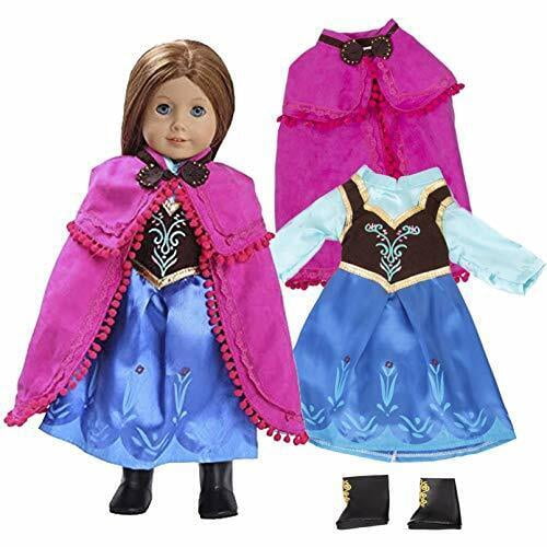 Anna Frozen Inspired Doll Clothes (Includes Dress Shawl Boots) For ...