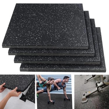 FlooringInc Premium Workout & Exercise Gym Mat, Thick Rubber, High ...