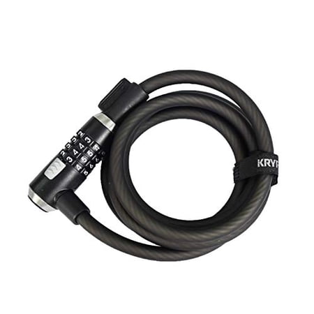 Kryptonite KryptoFlex 1218 Combo Cable Bicycle Lock, Black, 12mm x ...
