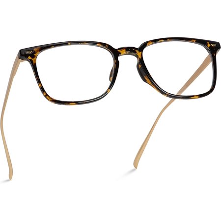 - Modern Square Style Metal Frame Blue Light Blocking Computer Glasses ...