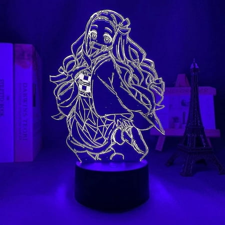 Demon Slayer Nezuko Kamado Lamp Anime Light 3d Led Night Lights 16 ...