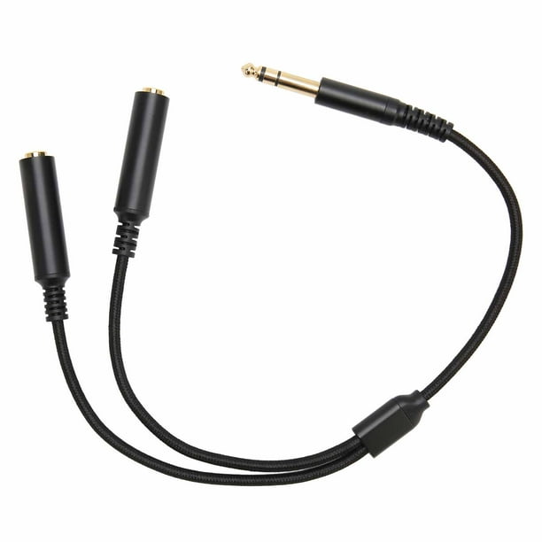 Y Splitter Sound Cable,6.35mm Stereo Male Plug Stereo Splitter Y Cord ...