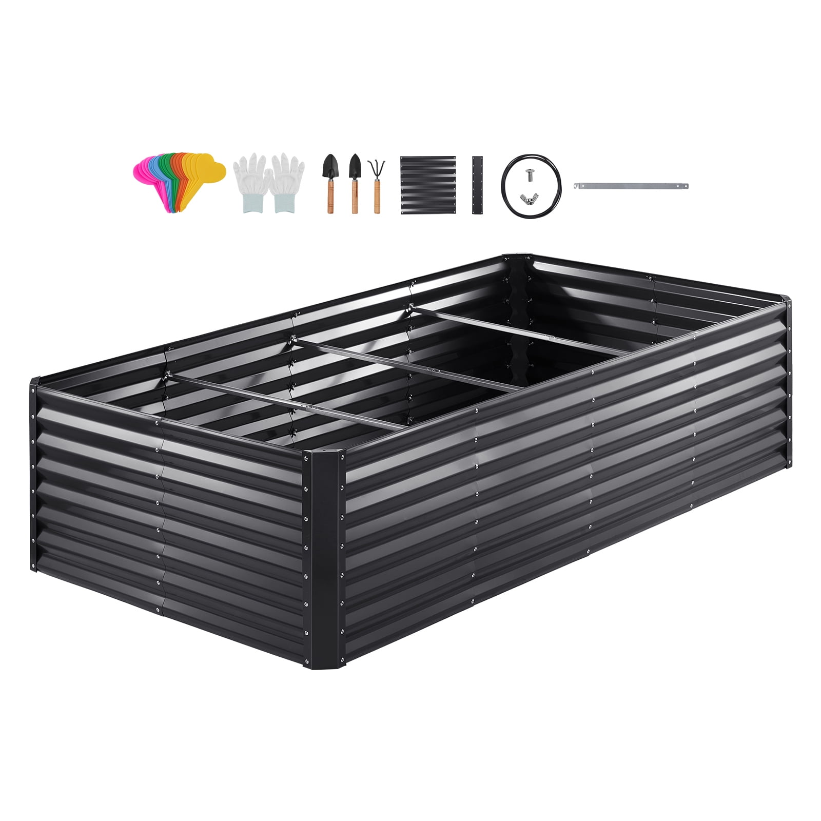 KFFKFF Elevated Garden Bed, Dimensions 8 x 4 x 2 ft, Constructed from ...