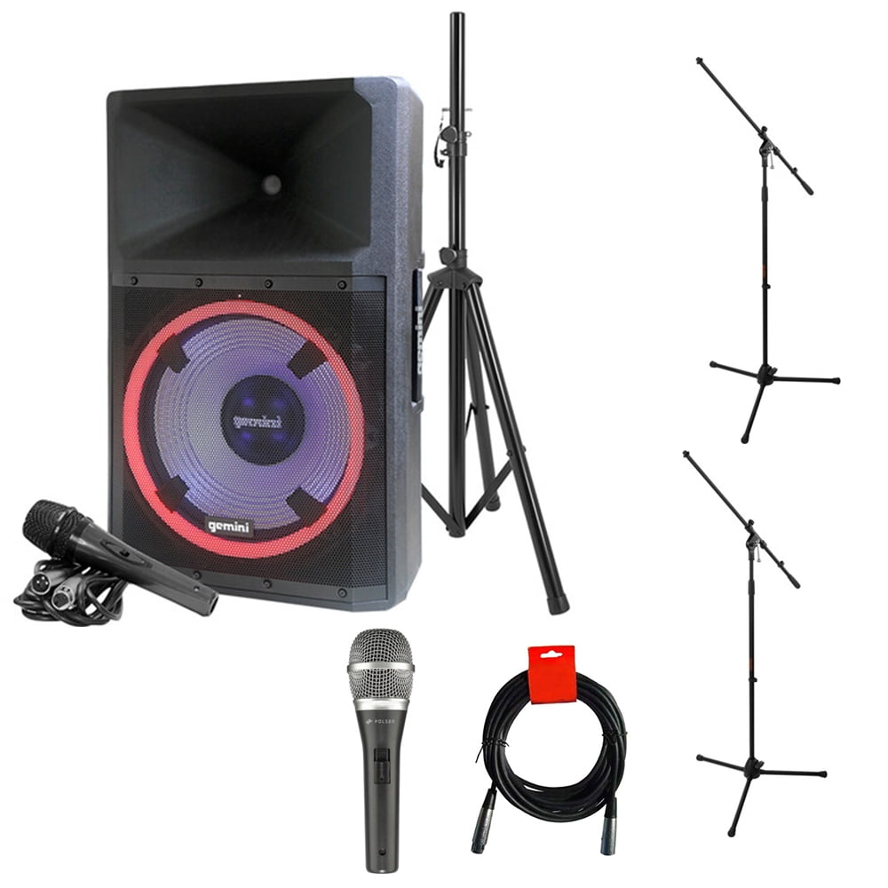 Gemini Sound GSP-L2200PK Indoor 2200 Watt with 15" Inch Woofer, LED ...