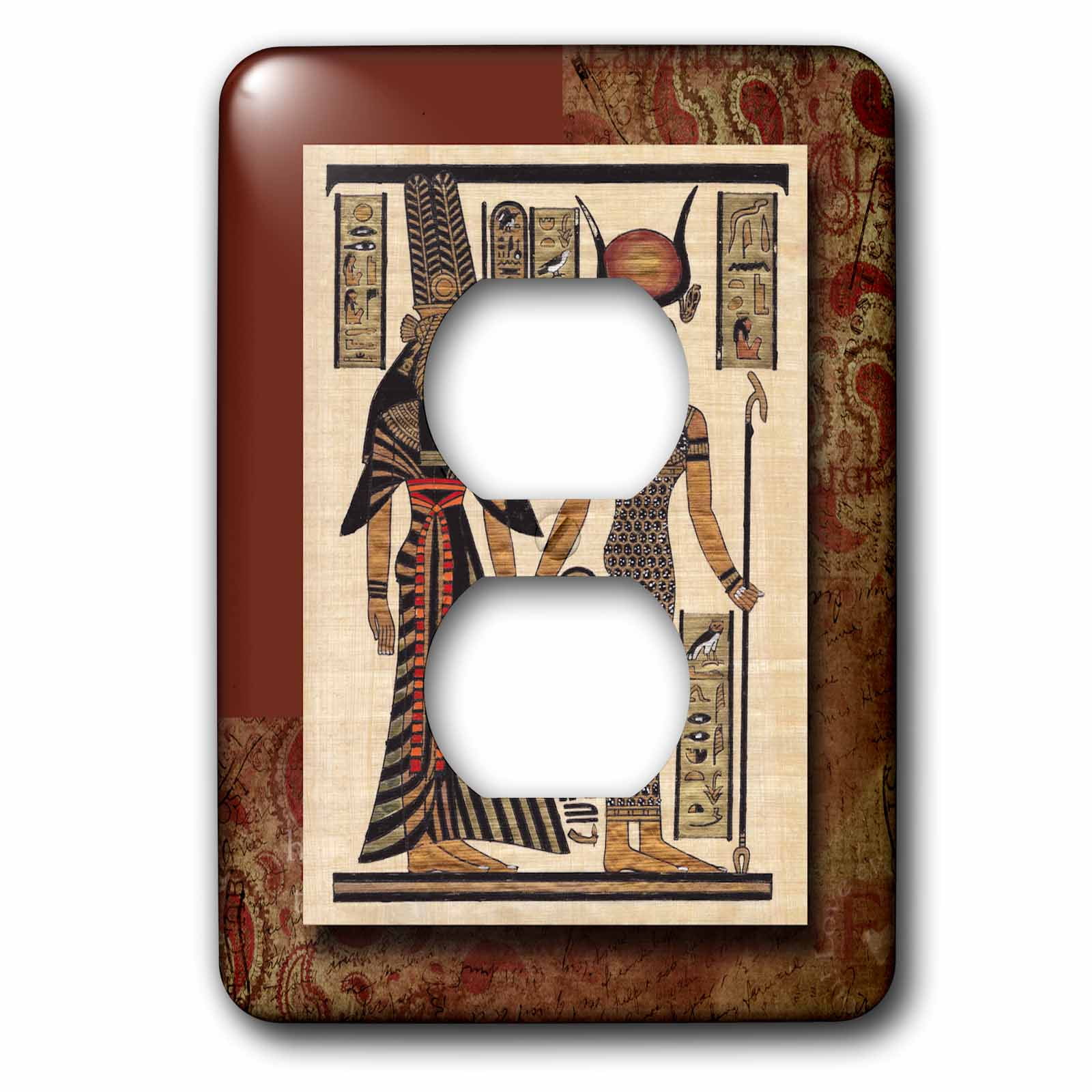Ancient Egyptian Papyrus 2 plug outlet cover lsp-99429-6 - Walmart.com