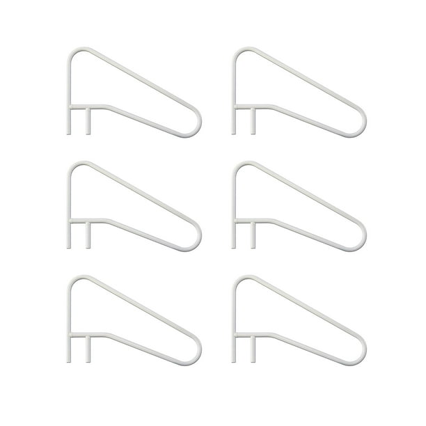 Saftron 3 Bend Weather Resistant In Water Polymer Pool Handrail, White ...