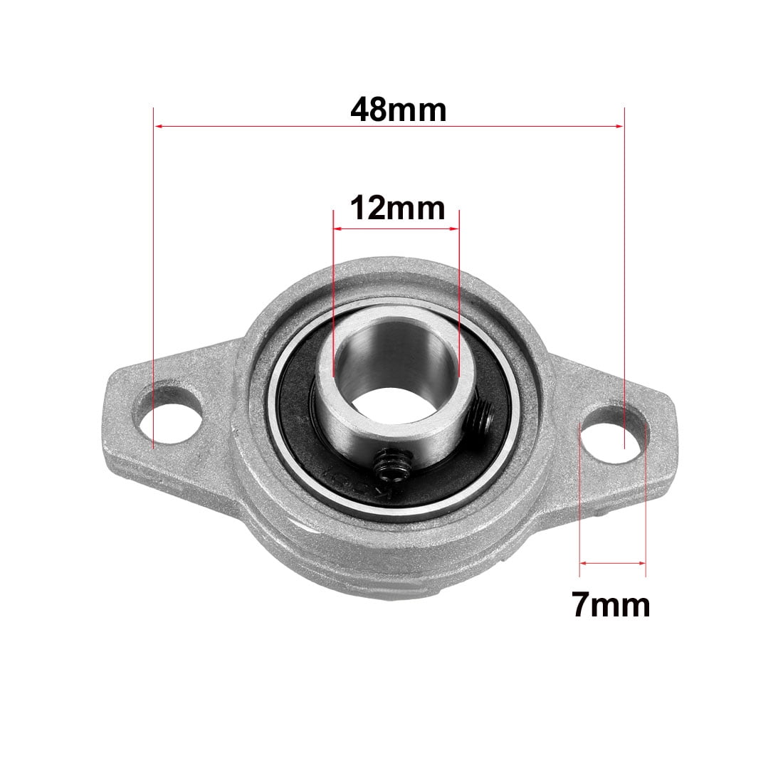 FL001 Flanged Bearing KFL001 Pillow Block Mounted Ball Bearing PGN 4 ...
