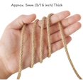 5mm Jute Rope, 295 Feet 4Ply Twisted Thick Twine Rope for Gardening ...