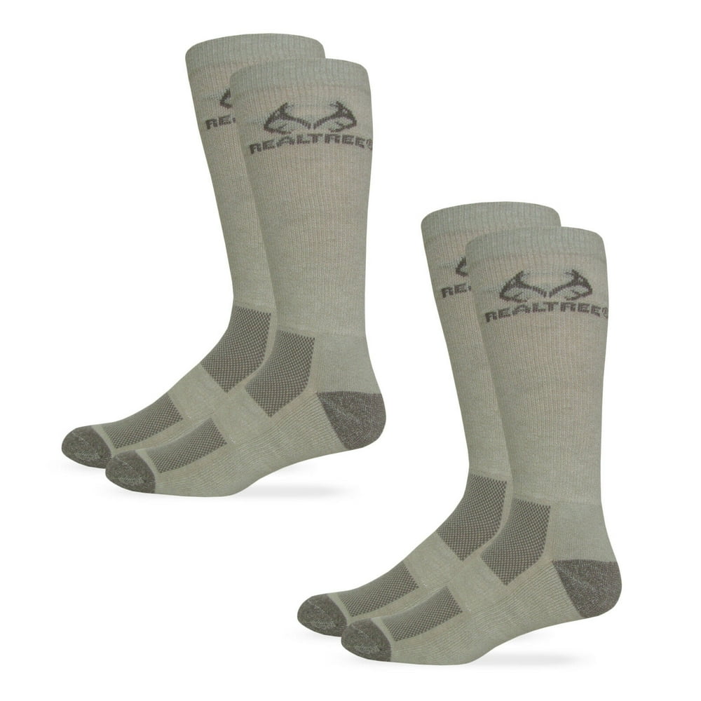 Realtree - Realtree Mens Socks, Outdoor Boot Cushion Lightweight ...