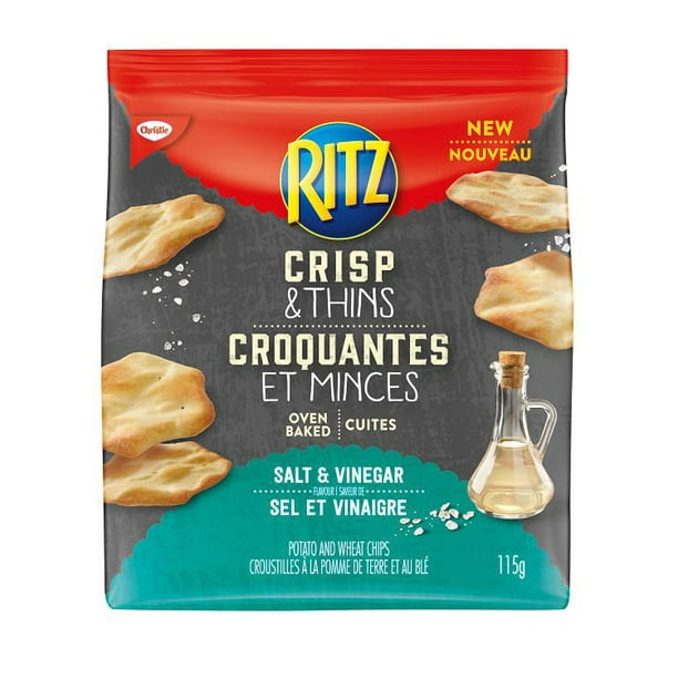 Christie Ritz Crisp And Thins Salt And Vinegar Potato And Wheat Chips ...
