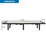 Adjustable Bed Base with Wireless Remote, Electric Adjustable Bed Frame ...