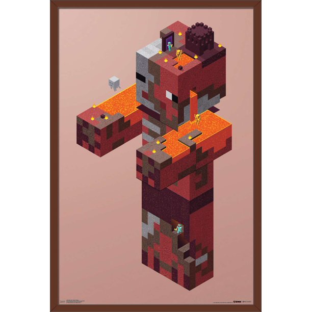 Minecraft - Pigman Nether Poster - Walmart.com - Walmart.com