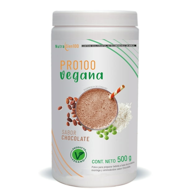 Proteína Vegana Nutrasien100 Sabor Chocolate 500 g 17 Porciones | Walmart en línea