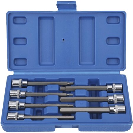 7pcs 3/8in Sleeve Hexagonal Wrench Bit, Hex Socket Hex Socket Bit Extra ...