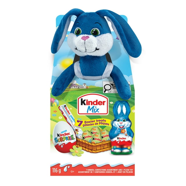 KINDER MIX Easter Variety Pack with Surprise Plush Toy and 7 Additional ...