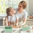 2‑Pack Heat‑Resistant Silicone Food Storage Container, Multi‑Purpose ...