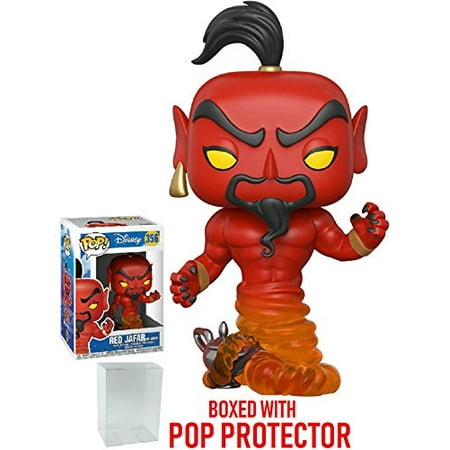 Funko Pop! Disney: Aladdin - Red Jafar as Genie Vinyl Figure (Bundled ...
