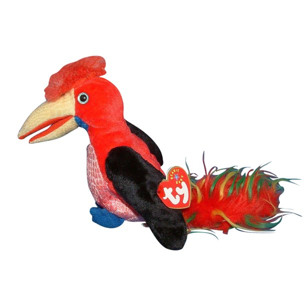 Ty Beanie Baby: Frills the Bird | Stuffed Animal | MWMT - Walmart.com