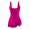 Swimdress Swimsuits Women 2024 Tie Knot Swim Dresses Skirt Bathing Suit