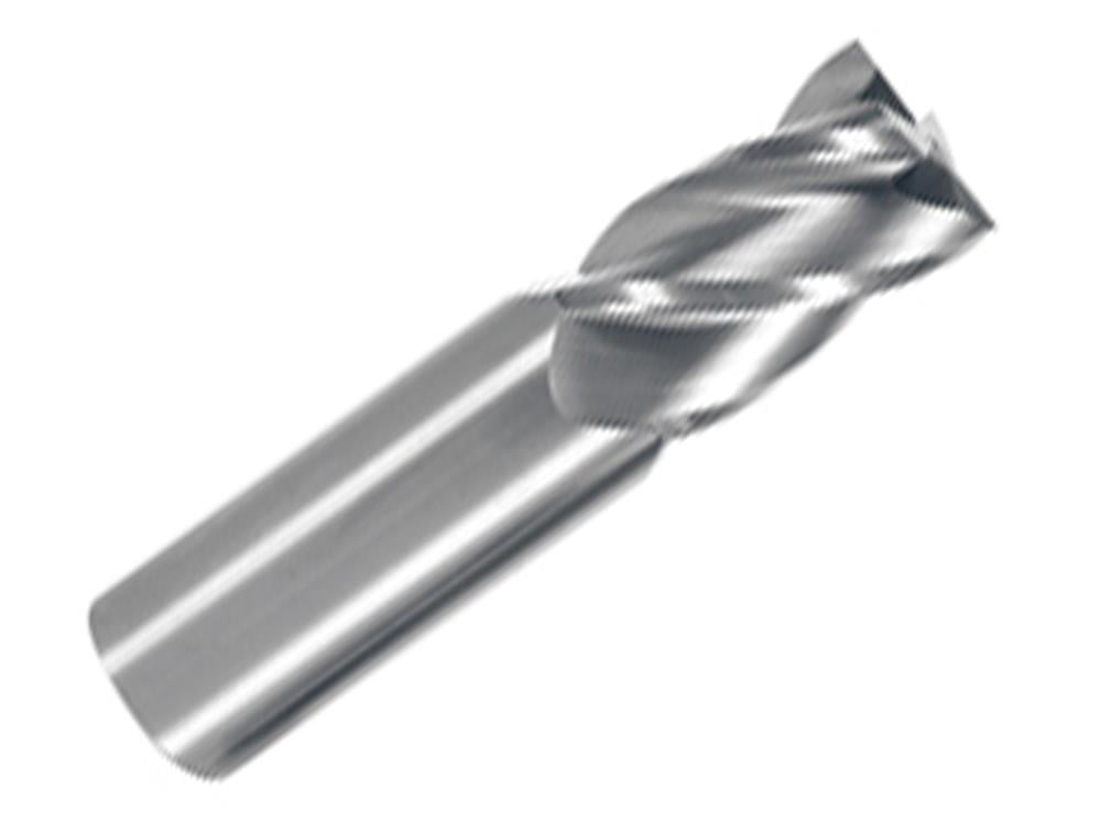 5/16" X 3/8" HSS 4 Flute Single End Center Cutting End Mill, Qualtech ...