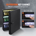 48-Key Cabinet, Key Safe with Combination & Key Lock, Digital Security ...