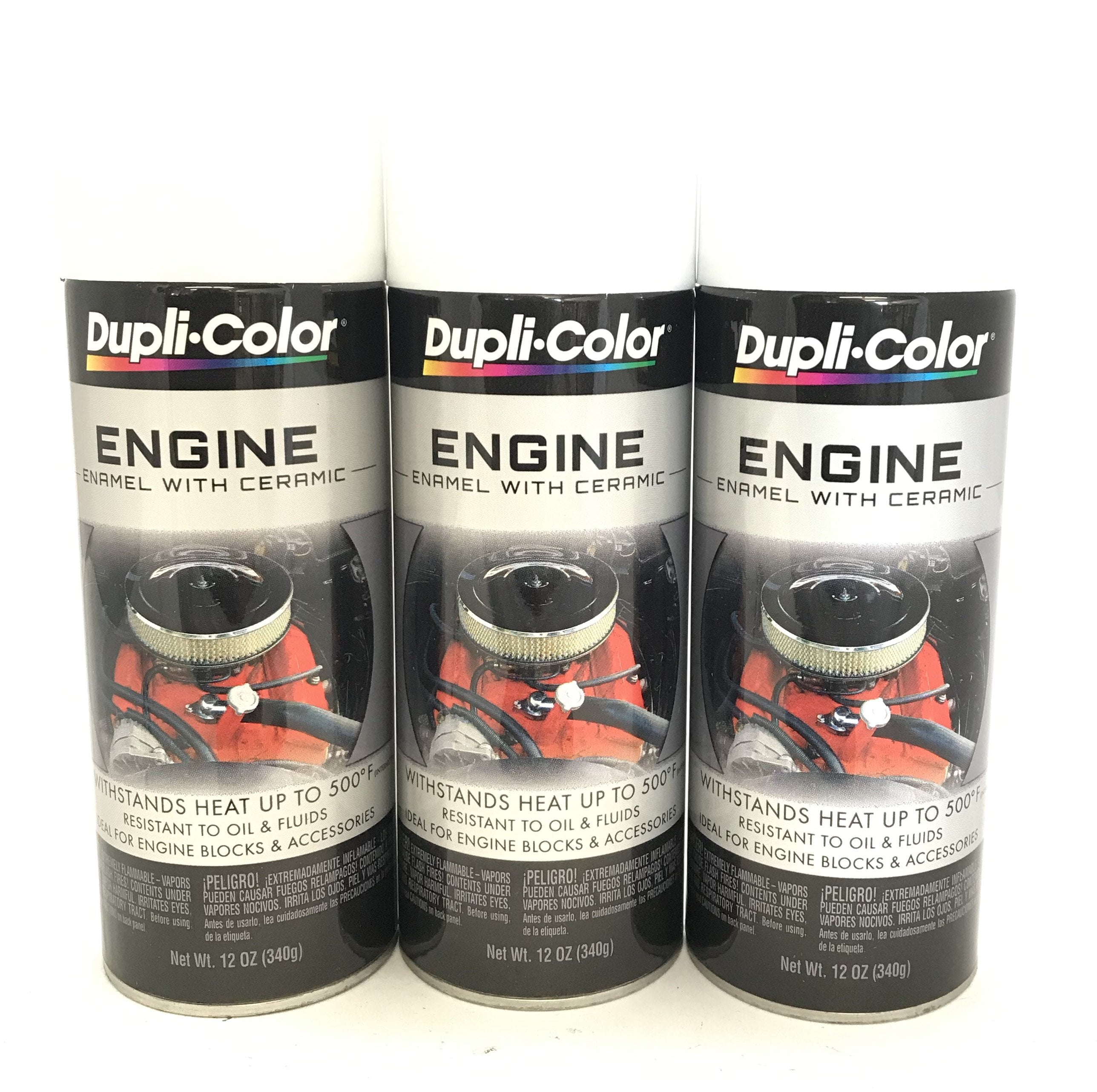 Duplicolor DE1602 - 3 Pack Engine Enamel Paint with Ceramic Universal ...