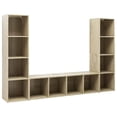 vidaXL 3x TV Cabinets Chipboard Stand Unit Stereo Home Furniture Multi ...