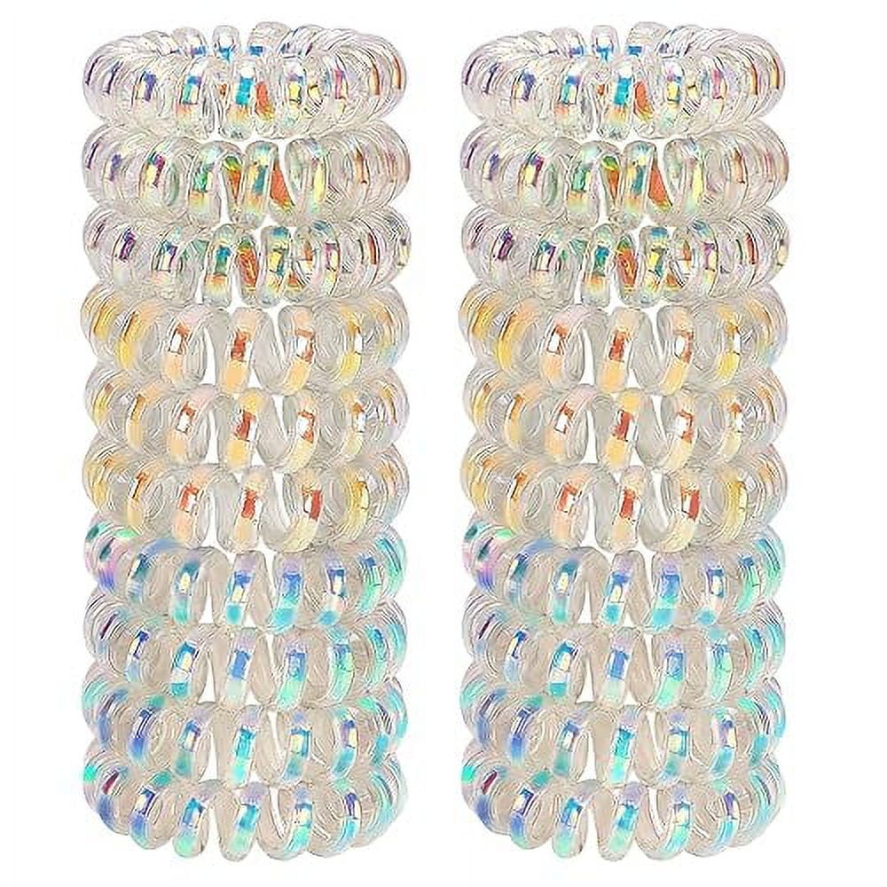 Click here for Jesslab 20-Pack Spiral Hair Ties  Traceless Silver... prices