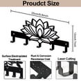1Set Iron Wall Mounted Hook Hangers Decorative Organizer Rack 5 Hooks ...