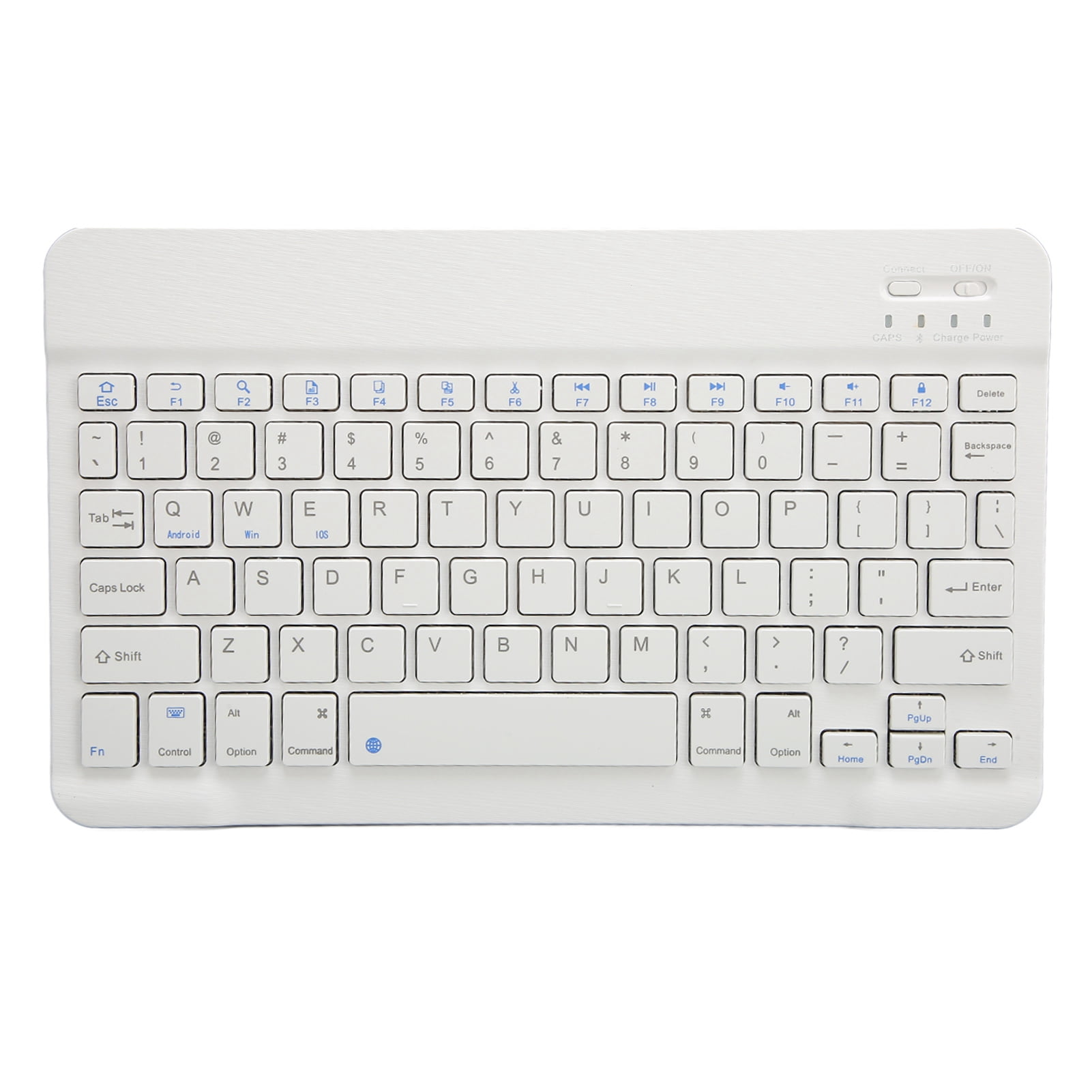 Teclado Inalámbrico, Recargable, Ergonómico, 78 Teclas, Teclas De ...