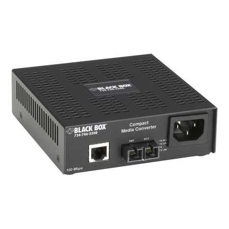 Black Box Compact Media Converter - Fiber media converter - 100Mb LAN ...