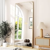 BEAUTYPEAK 76"x34" Oversized Full Length Mirror Rectangle Body Dressing ...
