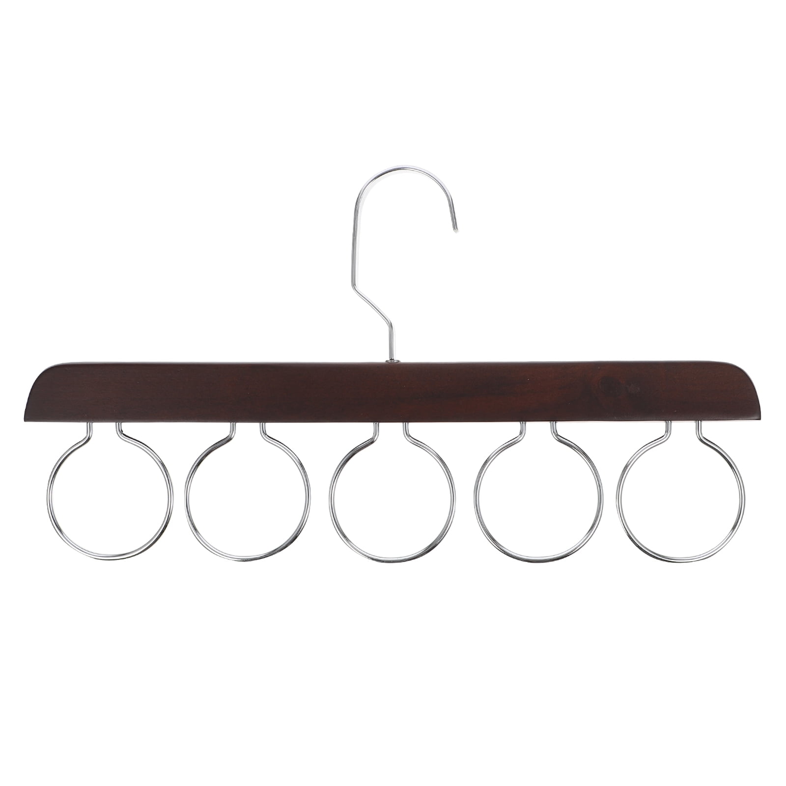 OUNONA Multifunctional Wooden Scarf Closet Organizer Hanger Ties Belts ...