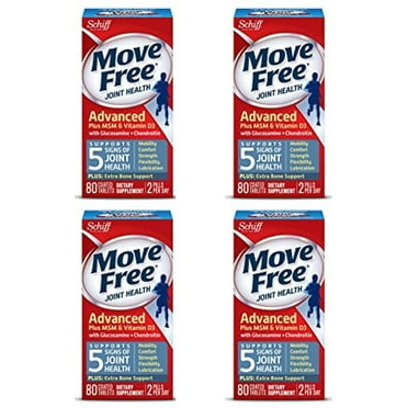 Move Free Advanced, Tablets (200 Count Box) - Joint Health Supplement ...