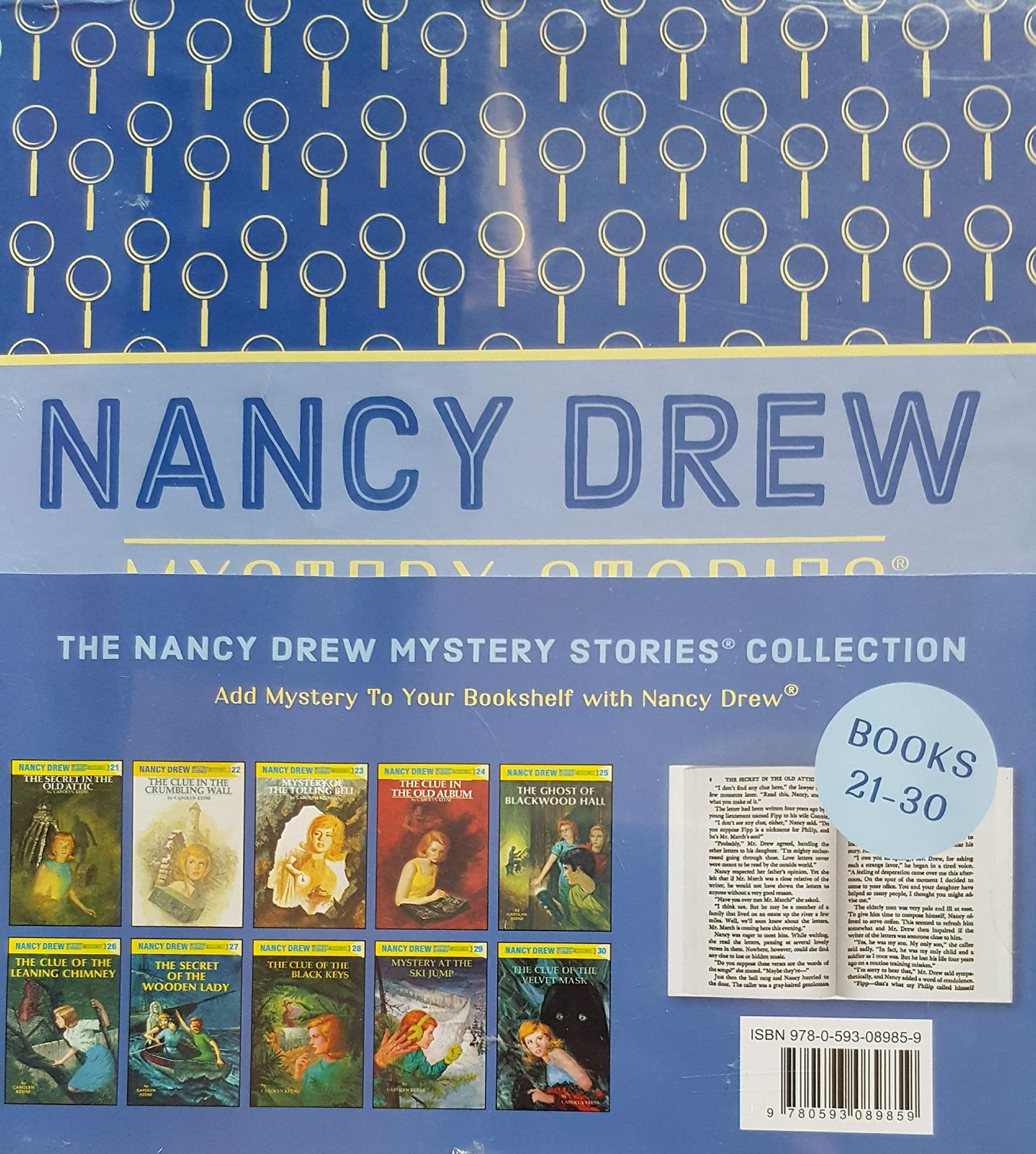 Nancy Drew Mystery Collection Vol. 21-30 (Boxed Set of 10 books ...
