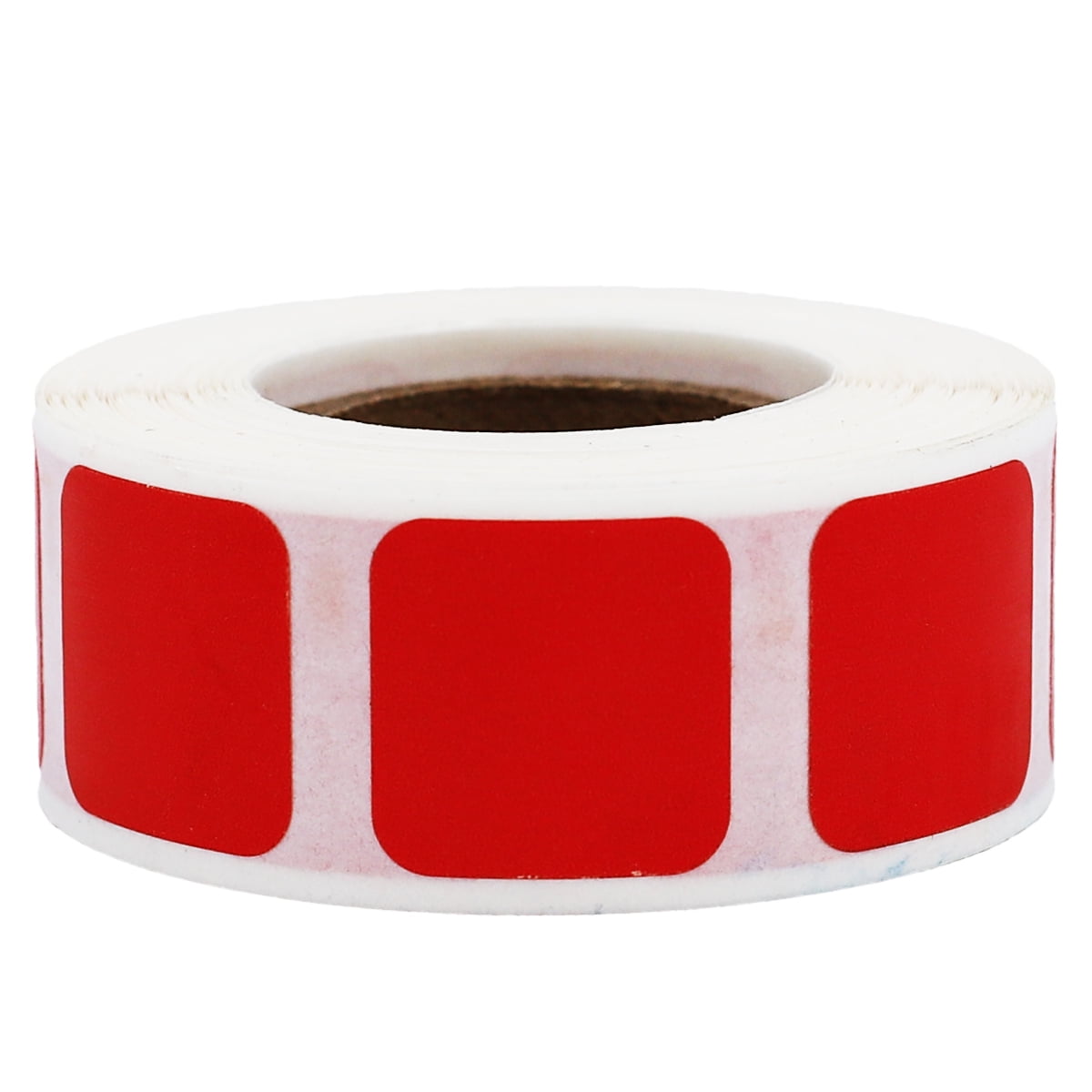 Red Square Stickers | 0.75" Inch Square | 500 Pack - Walmart.com