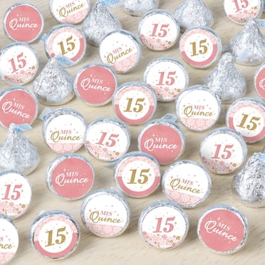 Big Dot of Happiness Mis Quince Anos- 24 Count Sweet 15 Party Circle ...