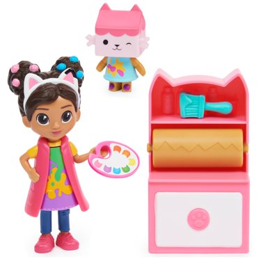 Gabby’s Dollhouse, Rainbow Closet Portable Playset with a Gabby Doll ...