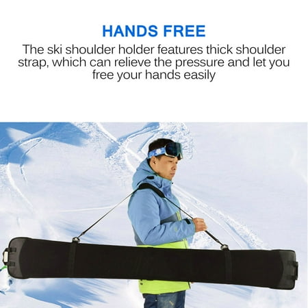 Ski Carrier Strap Easy to Use Portable Skin Ski Shoulder Holder ...