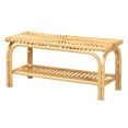 Free Shipping! Baxton Studio Himari Bohemian Handcrafted Rattan Bench ...