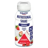 Equate Original Nutritional Shake, Strawberry, 8 fl oz, 6 Count ...