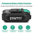 KIMO 20V 2.0Ah Lithium-Ion Battery, Compatible with KIMO Power Tools ...