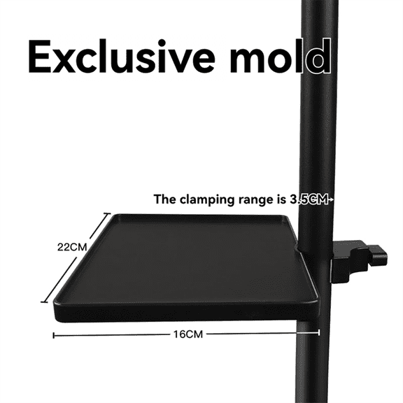 781E Universals Microphone Stand Tray Adjustable Mic Stand Tray Clamp ...