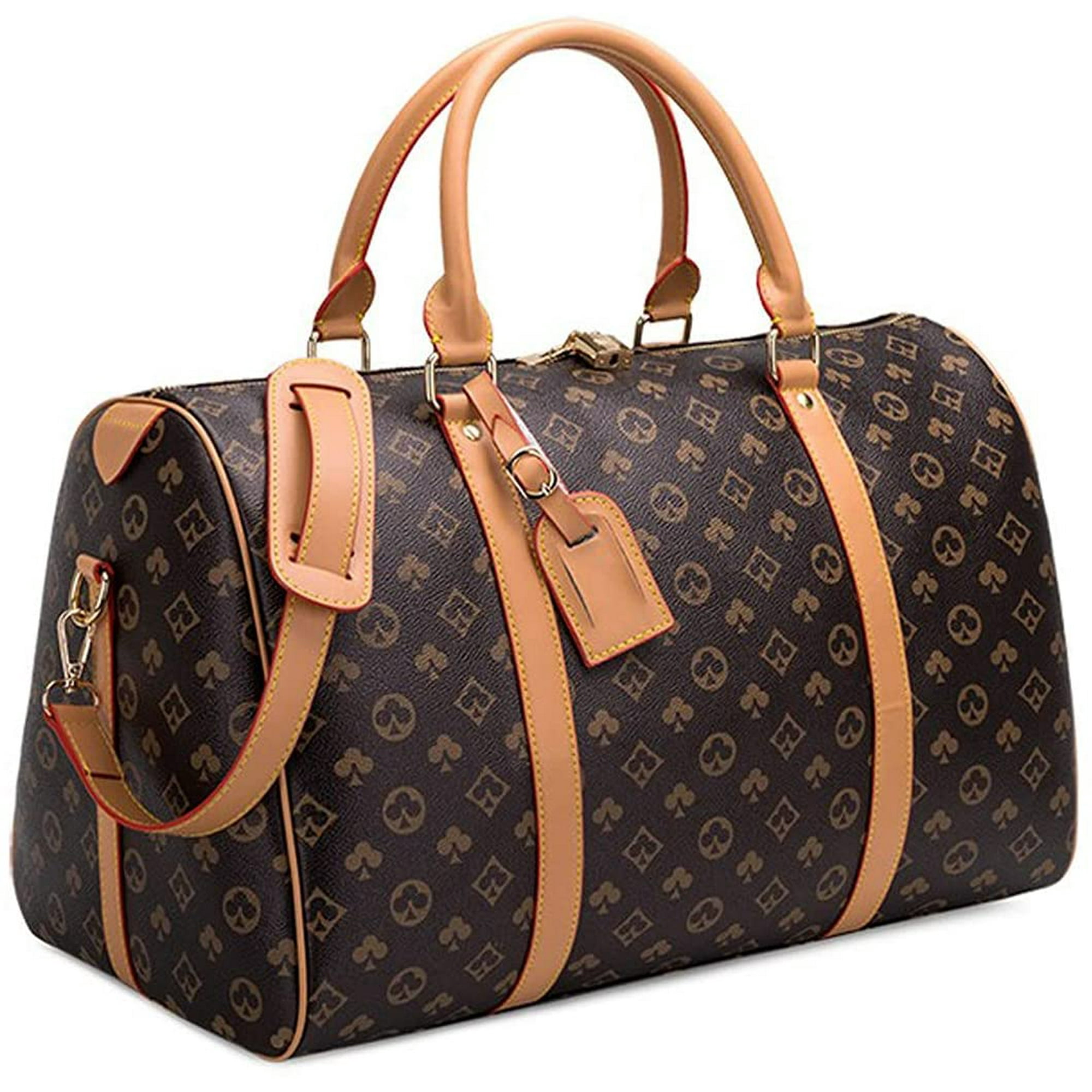 Click here for Asge Travel Duffel Bag For Men Leather Overnight W... prices