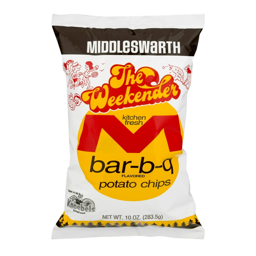 Middleswarth The Weekender Bar-B-Q Potato Chips, 10 Oz. - Walmart.com ...